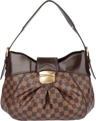 Louis Vuitton Crossbody Bags - Louis Vuitton Damier Ebene Monogram Sistina MM Sho - Gr. unisize - in Braun - für Damen