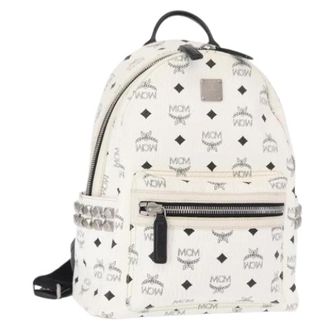 MCM Pre-owned Plastik Rucksack - - Pre-owned - Damen - Wei&szlig; - ONE SIZE