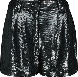Iro Iro, Femme, Shorts, Gris, Taille: 38 FR Short taille haute &agrave; sequins