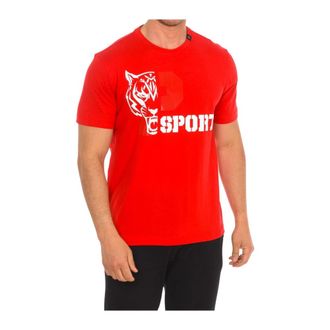 Plein Sport T-Shirt mit kurzem &Auml;rmel und Markendruck - - Sport - Herren - Rot - S