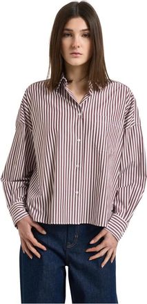 Max Mara Femme, Blouses et Chemises, Multicolore, Taille: 42 FR Chemise Popeline Ray&eacute;e