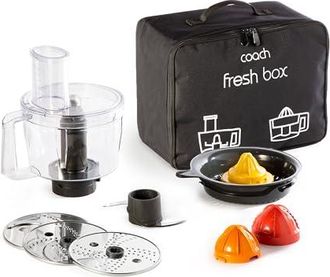 T-fal Coach Fresh Box Zubehör für Coach-Küchenmaschinen, 5-in-1 Zubehör, Zerkleinern/Schneiden/Hacken/Reiben/Auspressen, Smart Speed-System, Tefal App, XF65