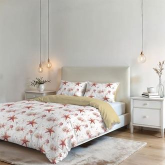 Italian Bed Linen Fantasy Bettbezug, Starfish, Doppelte