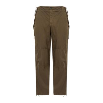 Alexander McQueen Hosen mit Kordelzug - - Trousers - Herren - Gr&uuml;n - M