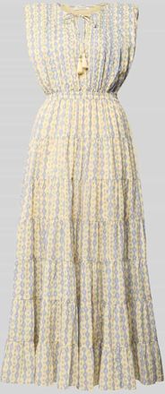 Scotch & Soda Maxikleid mit Schl&uuml;sselloch-Ausschnitt und Bindung