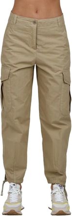 Aspesi Femme, Pantalons, Beige, Taille: 36 FR Pantalon cargo en coton