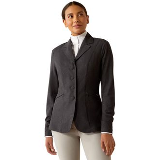 Ariat Womens Artico 2.0 Show Jacket Long Sleeve in Herringbone Print, Size 41.5, by Ariat