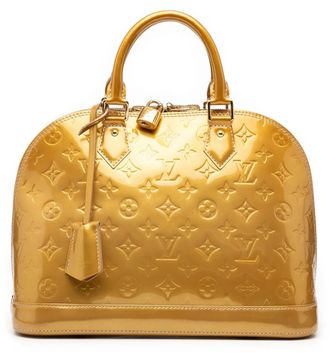 Louis Vuitton Crossbody Bags - Monogram Vernis Alma PM - Gr. unisize - in Gold - f&uuml;r Damen