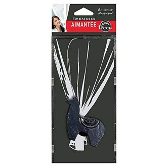 Douceur d'Intérieur Yzma Raffhalter magnetisch (L 30 x 5,5 x 6,8 cm) Schwarz/Silber, Metall Patina