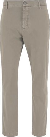 Jacob Cohen Homme, Pantalons, Beige, Taille: W36 Pantalon en coton et lin stretch