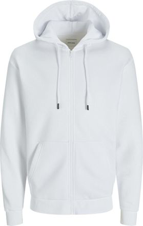 Jack & Jones Jungen Veste de surv&ecirc;tement Jjebradley Sweat Zip Hood Noos, Wei&szlig;, XXL