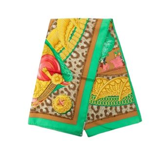 Herm&egrave;s Pre-owned Foulard en soie Casques et Plumets - Femme - Pre-owned - Multicolore - Taille: ONE Size