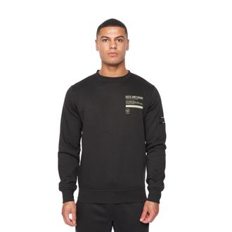 Duck and Cover Jennerkins Pullover Rundhalsausschnitt f&uuml;r Herren (Schwarz)