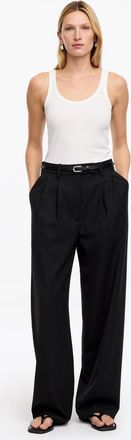 Arket Elegante Hose Aus Wollmischung -Schwarz