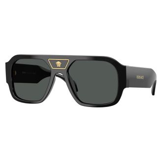 Versace Homme, Accessoires, Noir, Taille: 56 MM Ve4508U Lunettes de soleil