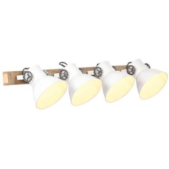 vidaXL Lampe murale industrielle Blanc 90x25 cm E27 Vidaxl