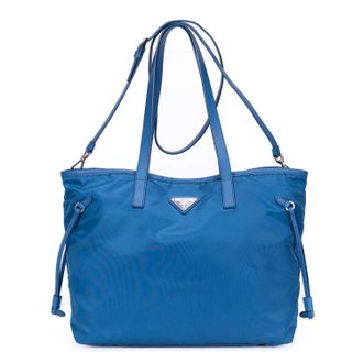 Prada Crossbody Bags - Tessuto Nylon Tote - Gr. unisize - in Blau - f&uuml;r Damen