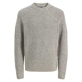 Jack & Jones Jorbleecker Knit Crew Neck BF, Cr&egrave;me, S Homme