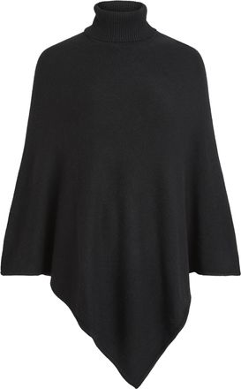 Vila Clothes Damen VIRIL Rollneck Knit NOOS Poncho, Schwarz (Black), One Size