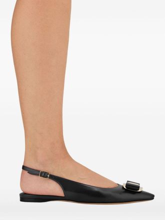 Ferragamo Vara Slingback Flat - Black