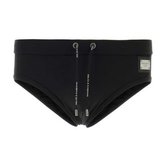 Dolce & Gabbana Stretch-Nylon-Badehose - - Swimwear - Herren - Schwarzk - S
