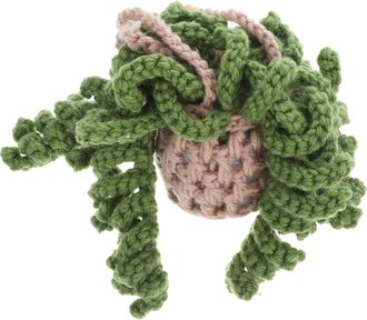 Artibetter Geh&auml;kelter Auto Anh&auml;nger H&auml;kelpflanze R&uuml;ckspiegelzubeh&ouml;r Wollmaterial H&auml;ngende Autodekoration f&uuml;r Fahrer Innenraum Wohnzimmer B&uuml;ro