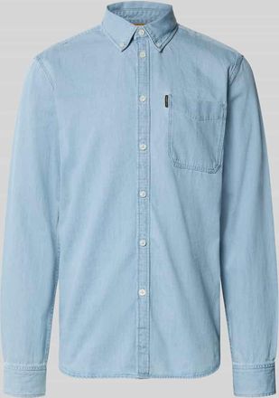 PME Legend Regular Fit Freizeithemd mit Brusttasche und Label-Detail