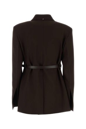 Sportmax Womens Brown Stretch Viscose Cinta Blazer Cioccolato Giacche E Gilet Jacket