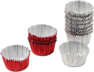 Dr. Oetker Pralinenförmchen Ø 3 cm, Förmchen aus Aluminium für köstliche Pralinen oder Trüffeln, einfaches Befüllen und Herauslösen, hohe Flexibilität, (Farbe: r