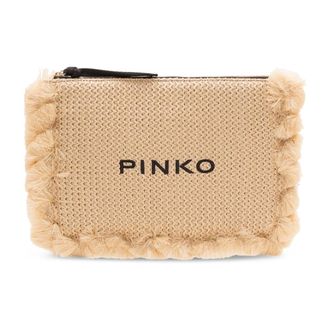 Pinko Pinko, Femme, Sacs, Beige, Taille: ONE Size Flat Purse Handle
