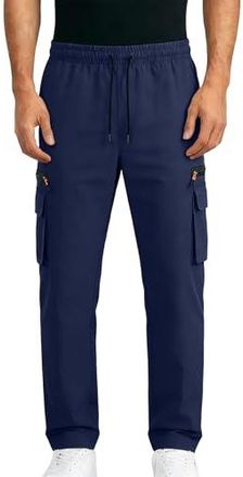 Generico Pantalon cargo pour homme Pantalon de travail pour homme Pantalon de moto imperm&eacute;able dhiver Pantalon cargo multi-poches Pantalon militaire tactique S