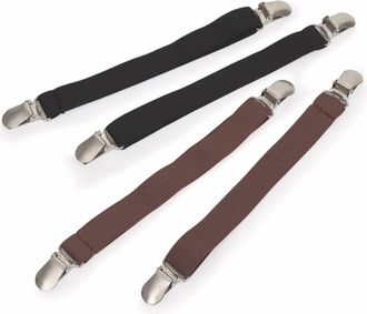 Shires Reithosen-Clips, elastisch schwarz schwarz Schwarz