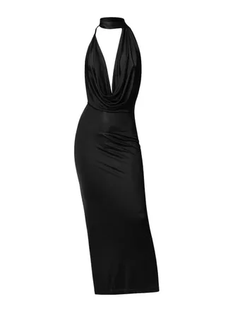 Amazu&igrave;n Maxikleid - Schwarz