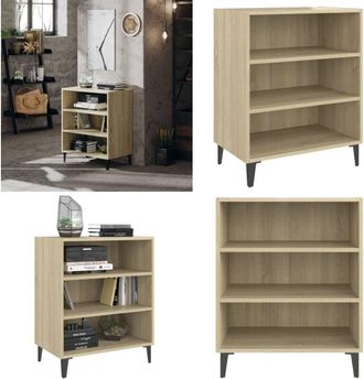 vidaXL Sideboard Sonoma-Eiche 57x35x70 cm Holzwerkstoff - Vidaxl