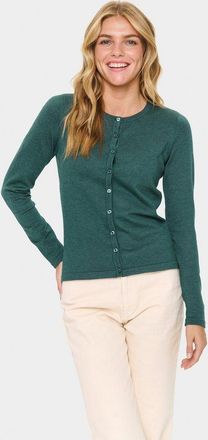 Saint Tropez Strickjacke A8661, MilaSZ R-Neck Cardigan Viskose Feinstrick, Classic Fit