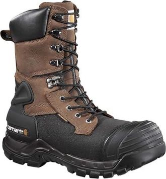 Carhartt Work in Progress Bottes imperméables isolées PAC à bout composite pour homme 25,4 cm, marron