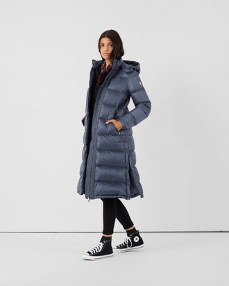 Jott Doudoune longue &agrave; capuche Grand Froid Bluestone Karachi - Taille S