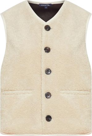 SOEUR veston en polaire Fusil à boutonnière - Tons neutres