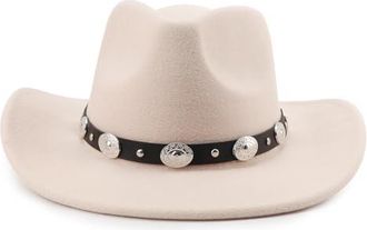 Dreshow Chapeau Fedora à Large Bord pour Femme Avec Boucle de Ceinture Rétro Panama Floppy Hat