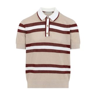 Dries Van Noten Homme, Tops, Multicolore, Taille: M Mercy Stripe Polo