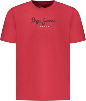 Pepe Jeans London Baumwoll-T-Shirt - - Tops - Herren - Rot - L