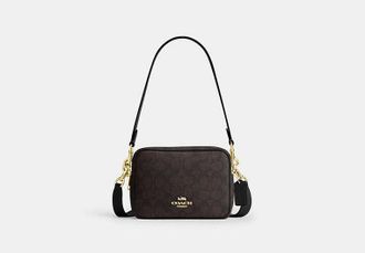 Coach Carey Mini-Umh&auml;ngetasche Aus Signature-Canvas
