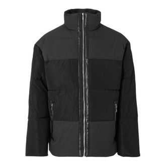 Karl Lagerfeld Homme, Vestes, Noir, Taille: XL Veste &agrave; texture contrast&eacute;e avec col montant