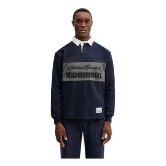Neighborhood Langarmshirt aus Baumwolle - - Tops - Herren - Blau - M
