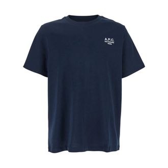 A.P.C. Crewneck T-Shirt - - Tops - Herren - Blau - 2XL
