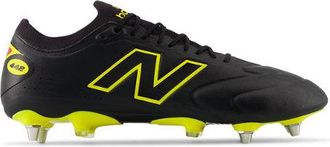 New Balance Unisex 442 Elite Knit SG V3 in Schwarz/Gelb/Rot, Gr&ouml;&szlig;e 44.5