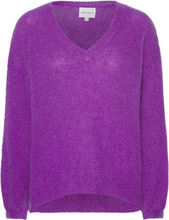 Americandreams Americandreams, Femme, Pulls, Violet, Taille: 40 FR Silja V Neck Knit