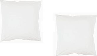 Douceur d'Intérieur Lot de 2 taies doreillers Blanches 63x63