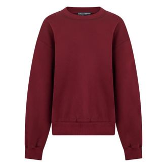 Dolce & Gabbana DG Logo Patch Sweatshirt - - Sweatshirts & Hoodies - Herren - Rot - L