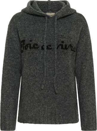 Cream Sweat &agrave; capuche en maille - Femme - Sweatshirts et sweats &agrave; capuche - Gris - Taille: 44 FR